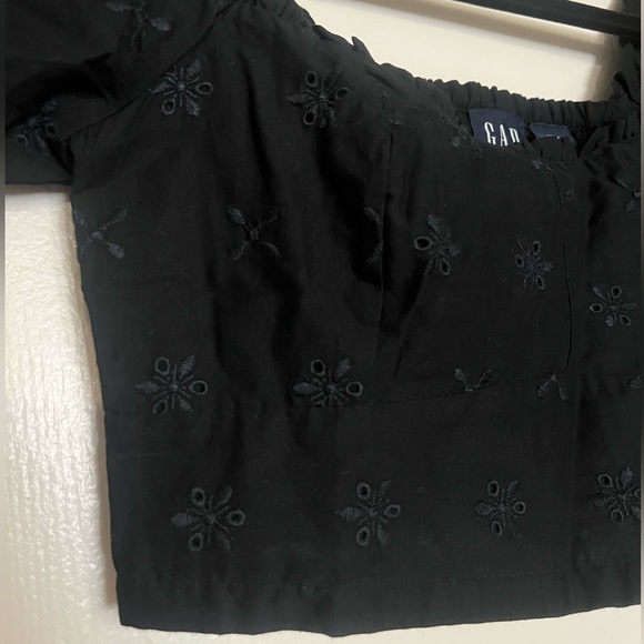 GAP | Tops | Nwt Project Gap 0 Organic Cotton Puff Sleeve Crop Top ...